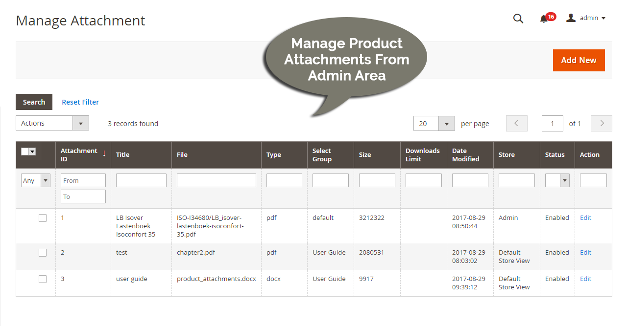 Magento 2 Product Attachments Extension