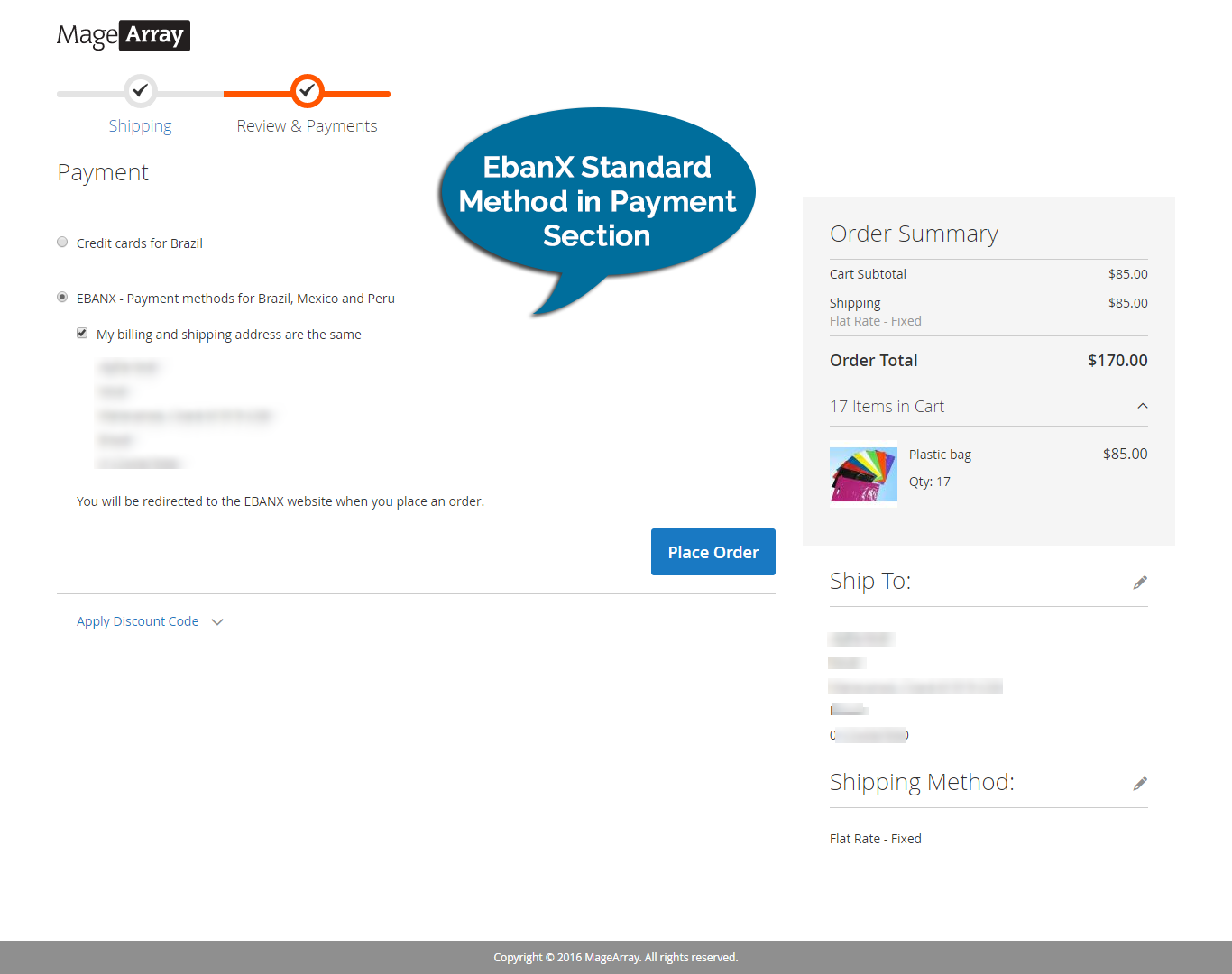 Magento 2 Ebanx Payment Extension