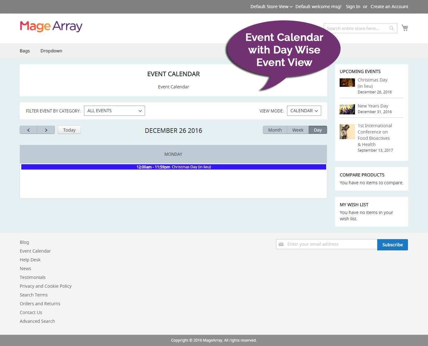 Magento 2 Events Manager Extension