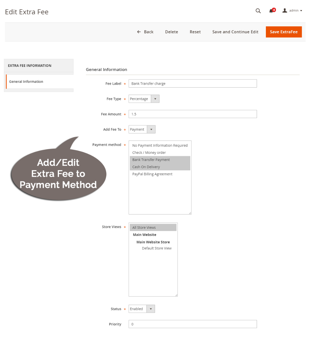 Magento 2 Extra Fee Extension
