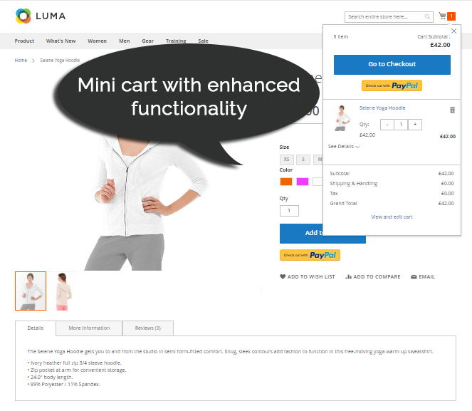 Enhanced Mini Cart - An advance Mini cart for your Magento 2