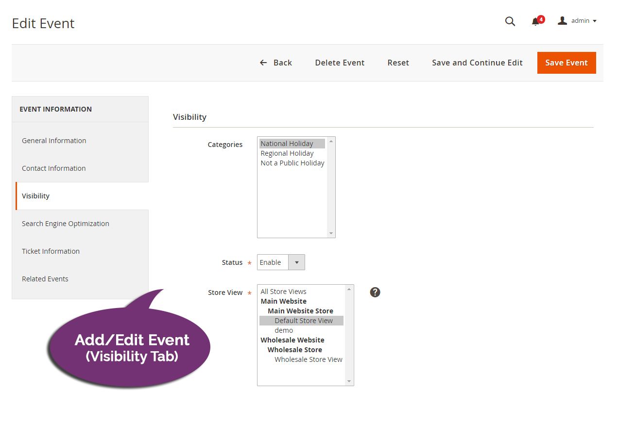 Magento 2 Events Manager Extension