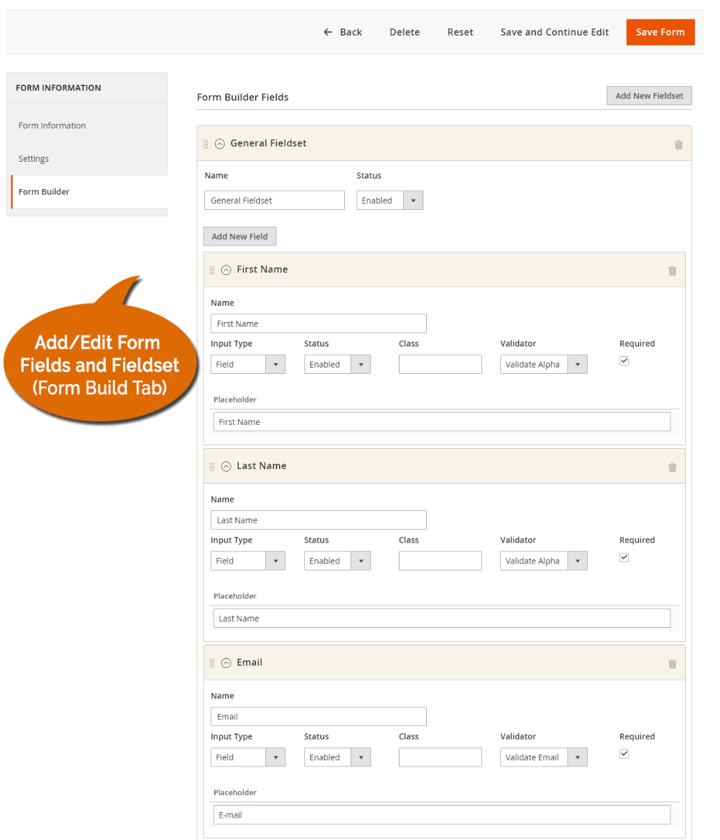 Magento 2 Form Builder Extension - An extension for custom web form