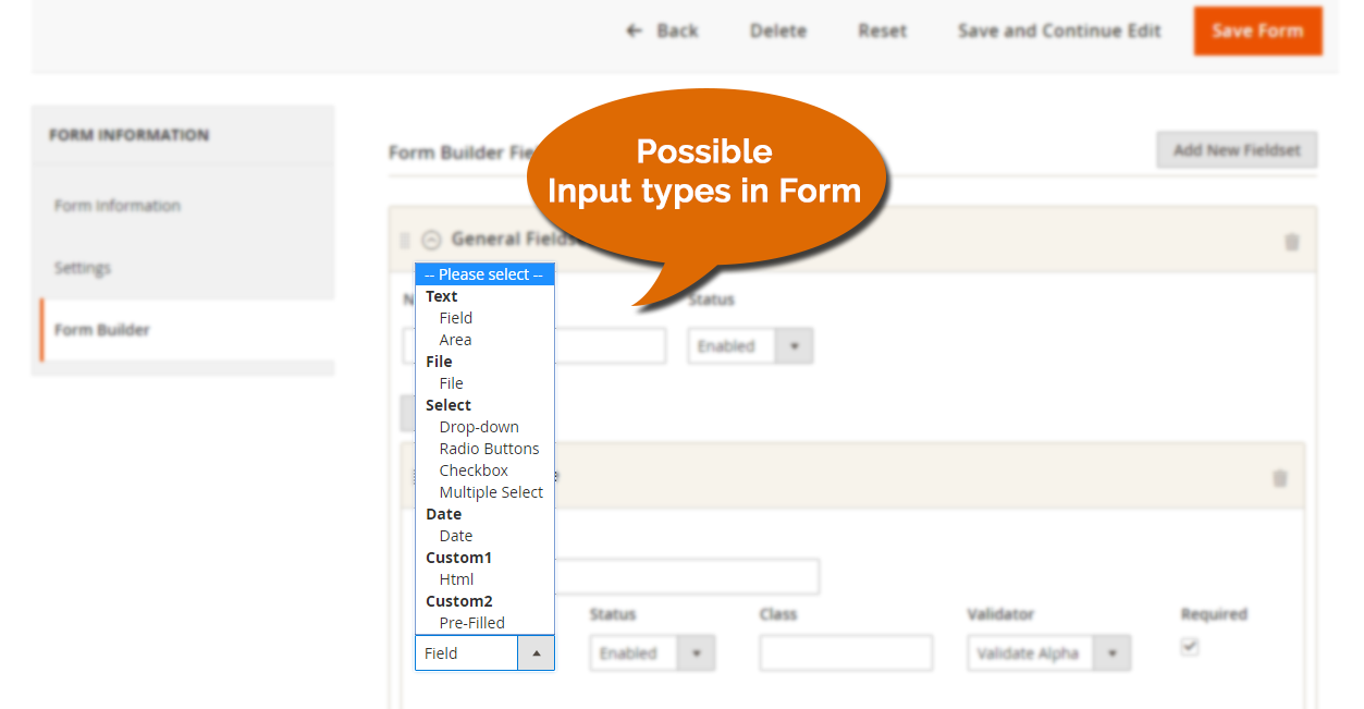 Magento 2 Form Builder Extension - An extension for custom web form