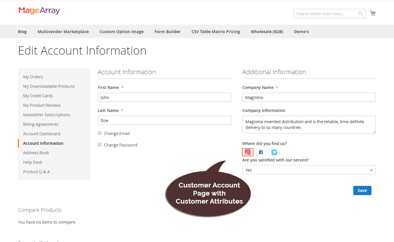 Magento 2 Customer Attributes Extension