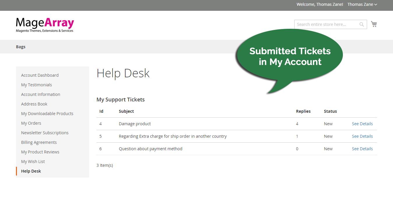 Magento 2 Help Desk Extension