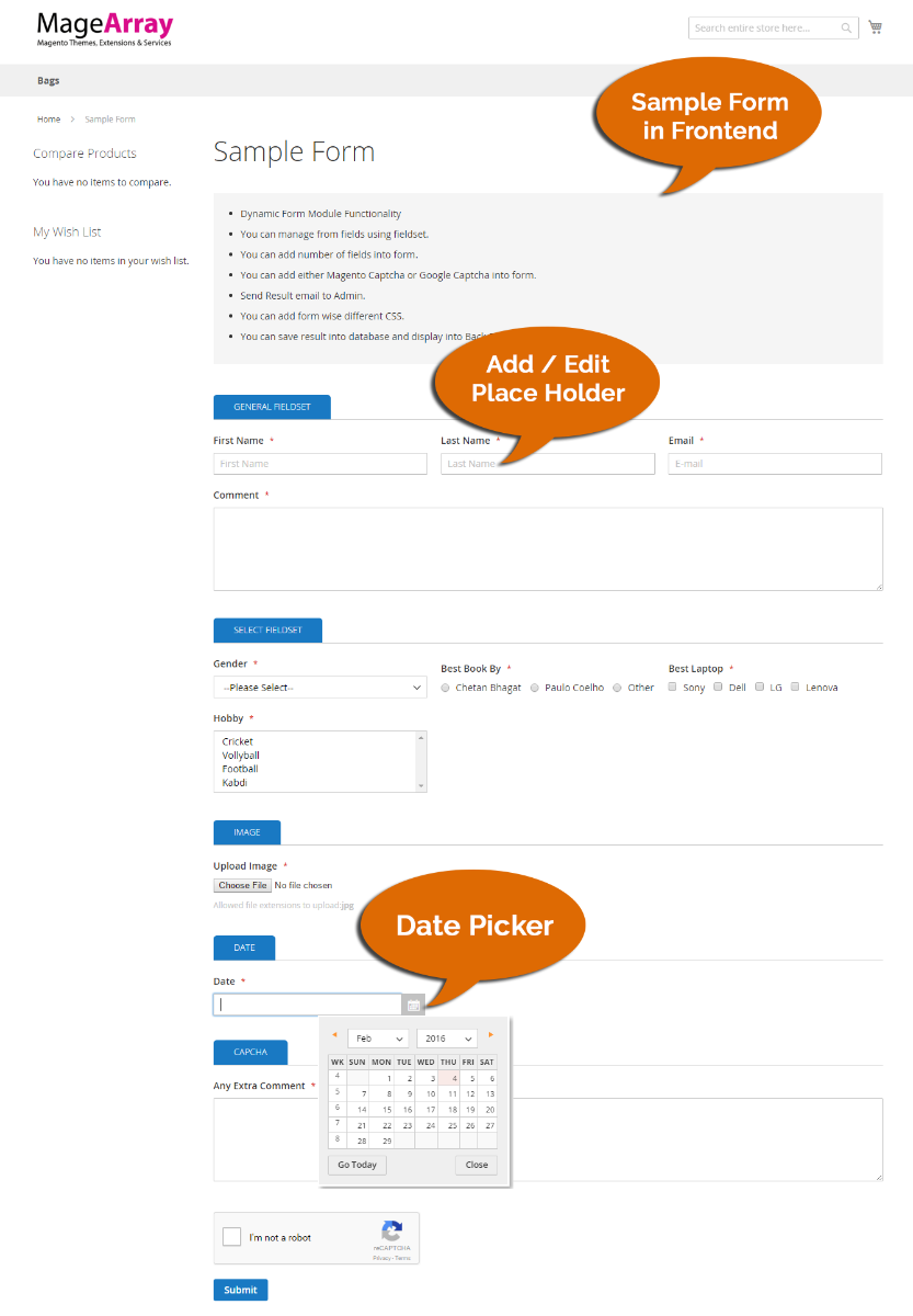Magento 2 Form Builder Extension - An extension for custom web form